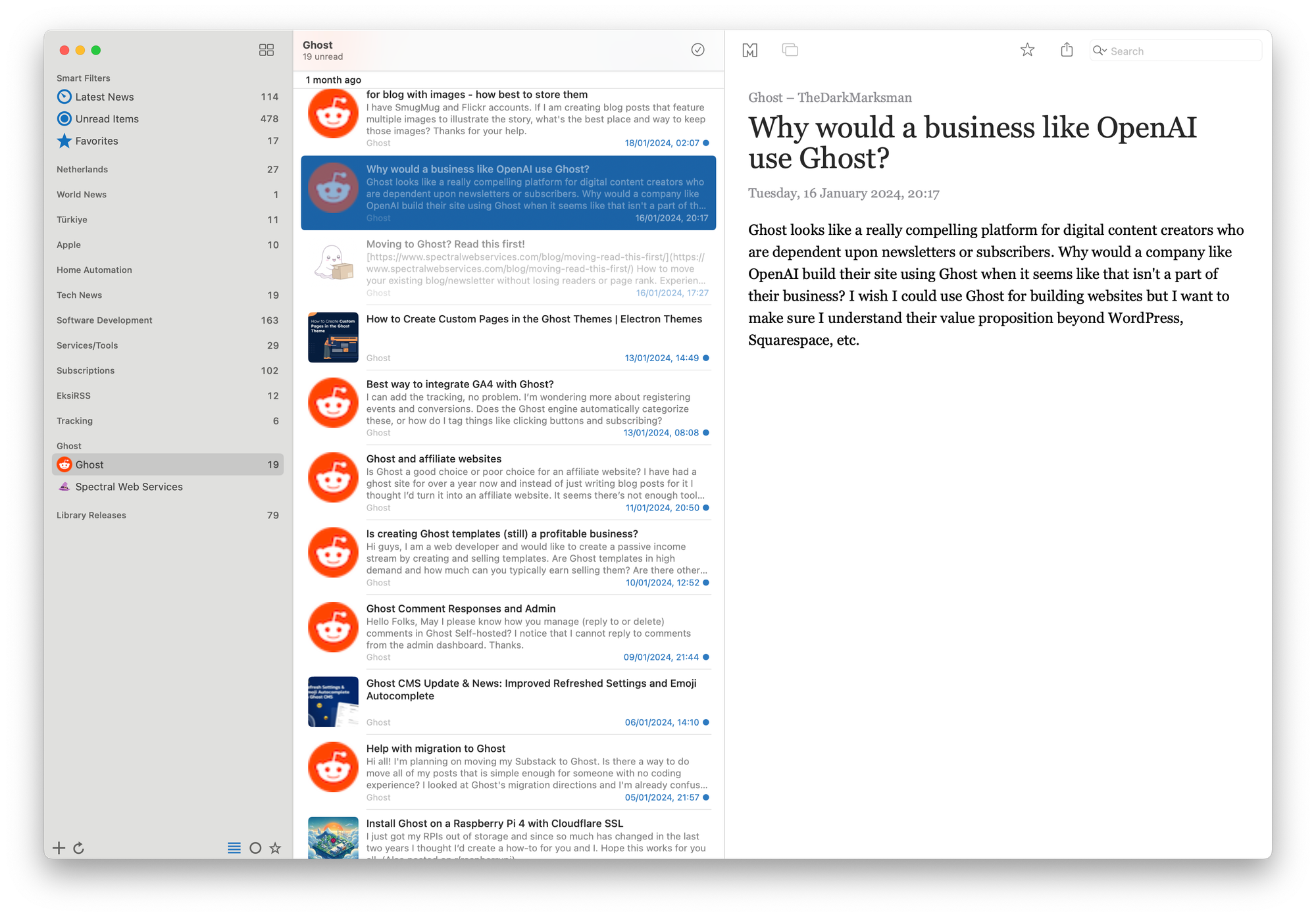 #TIL - Reddit provides RSS feeds